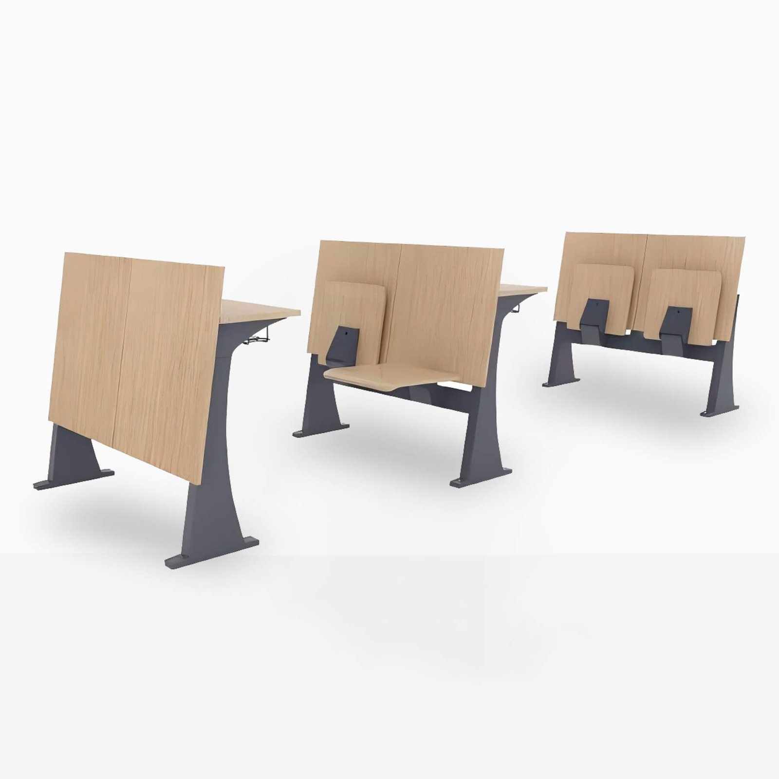Aluminum Alloy Lecture Chair with Fireproof Writing Table – Yeplley Seat